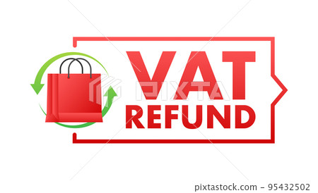 VAT refund. Tax return, free. Vector stock... - Stock Illustration ...
