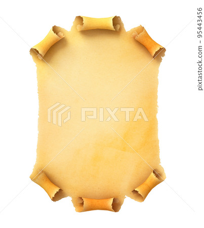 Old paper scroll - Stock Illustration [95443456] - PIXTA