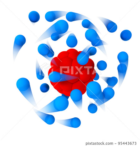 Atomic energy. Isolated on white background. 3d... - Stock Illustration ...