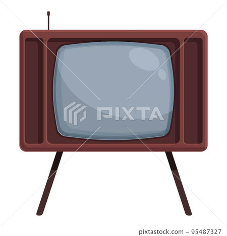 Old Tv Set Cartoon