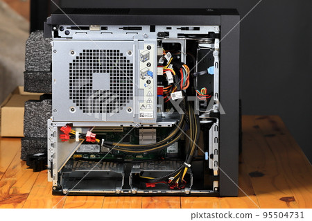 open modern workstation or PC case show... - Stock Photo [95504731] - PIXTA