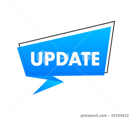 Update label, baner. Time to Update. Vector... - Stock Illustration ...