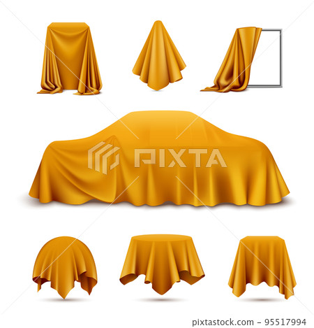 Cloth Covered Objects Realistic Set-插圖素材 [95517994] - PIXTA圖庫