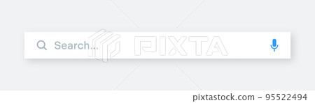 Search bar template. Internet browser engine... - Stock Illustration ...