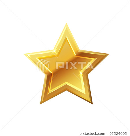 Gold shiny glitter glowing christmas star with...-插圖素材 [95524005] - PIXTA圖庫
