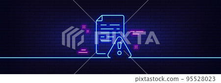 Neon light glow effect. Instruction manual line...-插圖素材 [95528023] - PIXTA圖庫