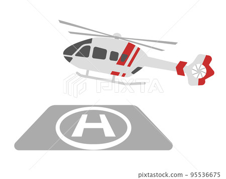 Doctor helicopter - Stock Illustration [95536675] - PIXTA