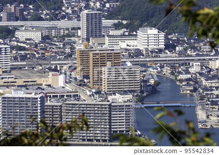 The streets of Mihara, around Shiromachi... - Stock Photo [95542834 ...