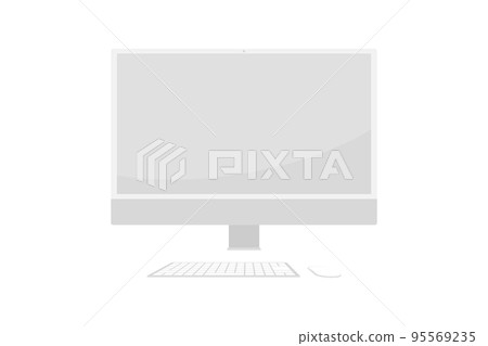 Desktop computer illustration (png) - Stock Illustration [95569235] - PIXTA