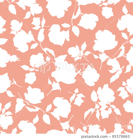 Seamlessly continuous floral pattern, - Stock Illustration [95578663 ...