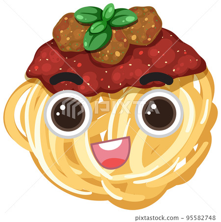 Cute spaghetti cartoon character-插圖素材 [95582748] - PIXTA圖庫