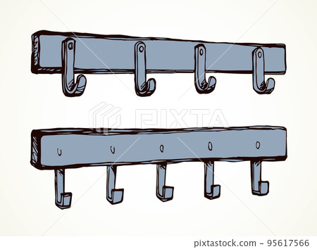 Wall hook. Vector drawing - Stock Illustration [95617566] - PIXTA