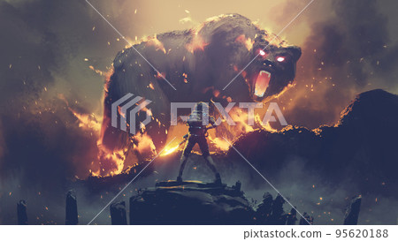 the legendary hell bear - Stock Illustration [95620188] - PIXTA