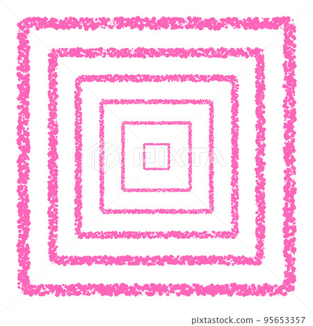 Crayon material Square set with different line... - Stock Illustration ...