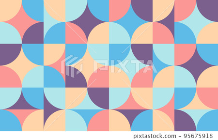 Abstract pattern with simple geometric figures. - Stock Illustration ...
