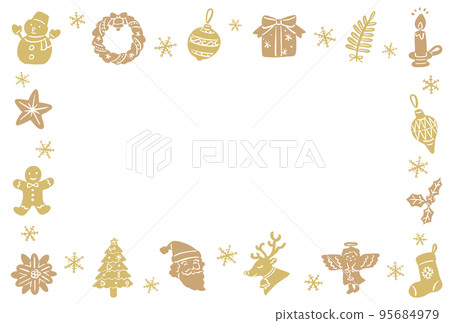 Cute icon frame Christmas - Stock Illustration [95684979] - PIXTA