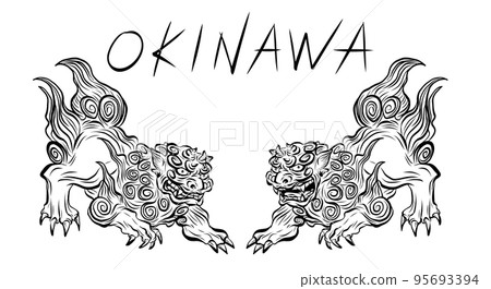 Cool illustration of Okinawa Shisa - Stock Illustration [95693394] - PIXTA