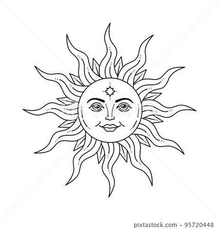 Cool Sun Drawing