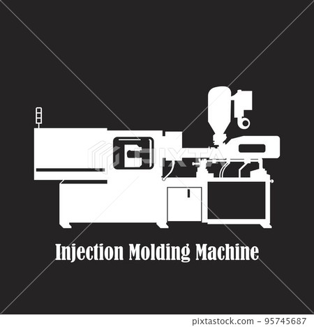 hydraulic injection molding machine icon - Stock Illustration [95745687 ...