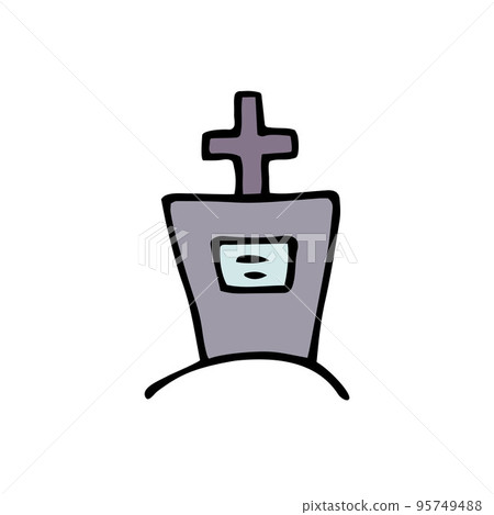 Headstone Cross Clipart Vector