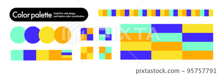 Color harmonies favored by Gen Z. Trendy color... - Stock Illustration ...