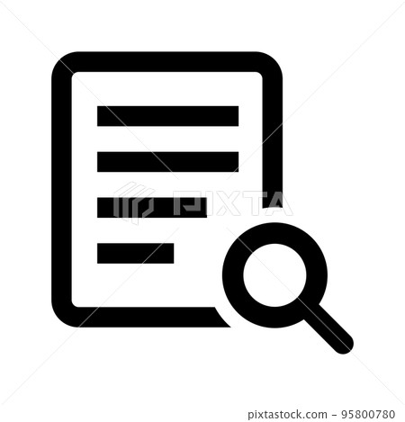 vector icon to search notes - Stock Illustration [95800780] - PIXTA