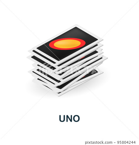 Uno icon. 3d illustration from table games... - Stock Illustration ...