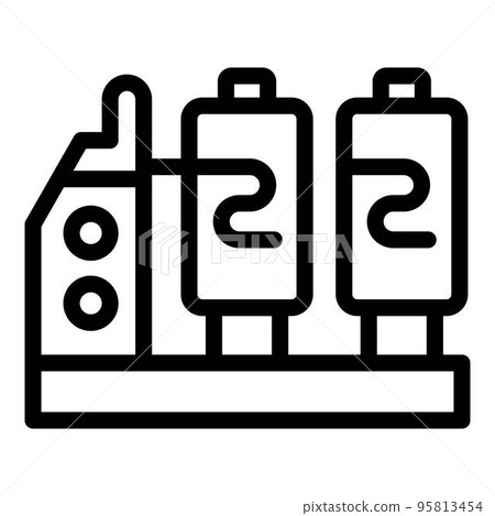 Textile production equipment icon. Outline... - Stock Illustration ...