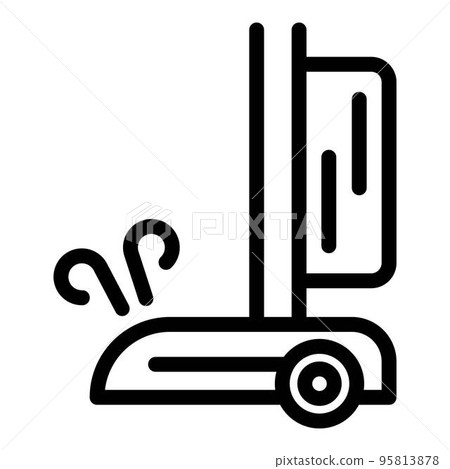 Wheel stick steam cleaner icon. Outline wheel... - Stock Illustration ...