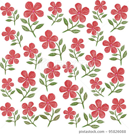 Light Red Floral Background
