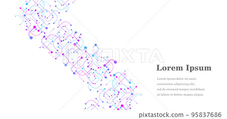 geometry abstract blue purple science... - Stock Illustration [95837686 ...