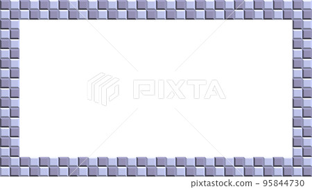 Light purple checkered tile frame 16:9 - Stock Illustration [95844730 ...
