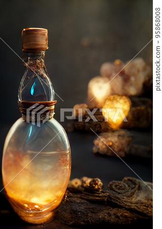 Concept art illustration of magical elixir of life-插圖素材 [95868008 ...