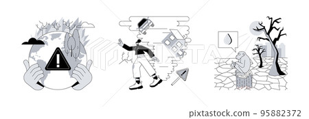 Natural disaster abstract concept vector... - Stock Illustration ...
