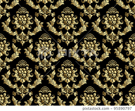 Black And Gold Vintage Wallpaper
