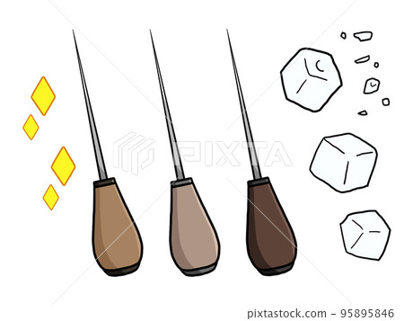 Illustration of three ice picks - Stock Illustration [95895846] - PIXTA
