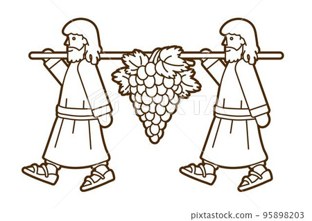 Joshua And Caleb Grapes Joshua And Caleb Lama Brothers