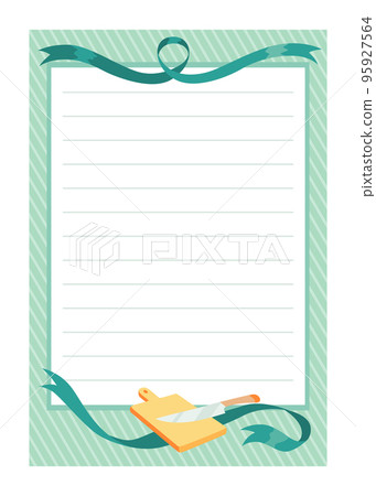 Recipe card. Cooking card template. Culinary... - Stock Illustration ...