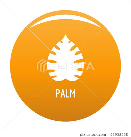 Palm leaf icon. Simple illustration of palm...-插圖素材 [95938968] - PIXTA圖庫