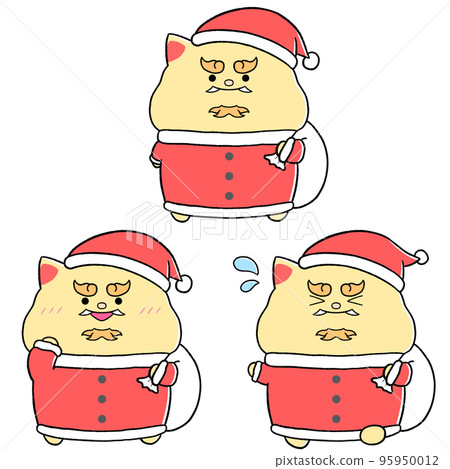 Yurukawa Shisa Santa 3-piece set ① - Stock Illustration [95950012] - PIXTA