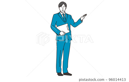Businessman to guide - Stock Illustration [96014413] - PIXTA