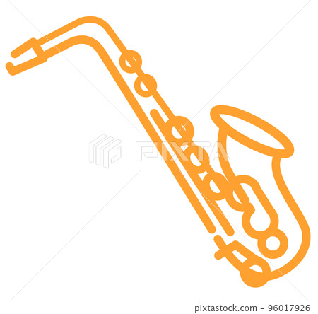 alto saxophone - icon - Stock Illustration [96017926] - PIXTA