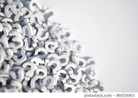 3D rendering of question mark - Stock Illustration [96058063] - PIXTA