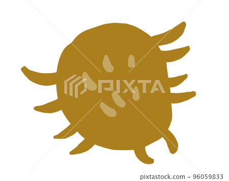Cute tick / hand-drawn illustration material - Stock Illustration ...
