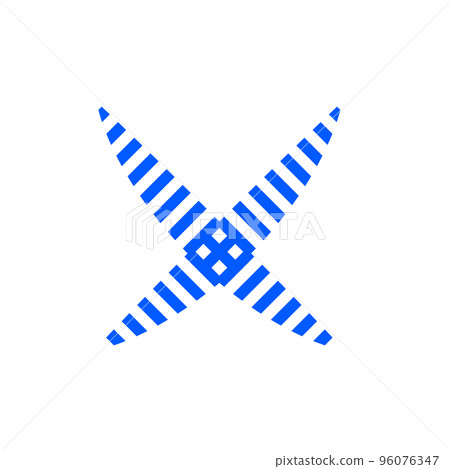 blue multiplication symbol (x, x) - Stock Illustration [96076347] - PIXTA