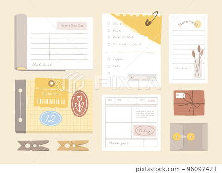 Notepad Illustration 22 - Stock Illustration [96097421] - PIXTA