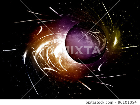 galaxy in a free space. 3D rendering - Stock Illustration [96101054 ...