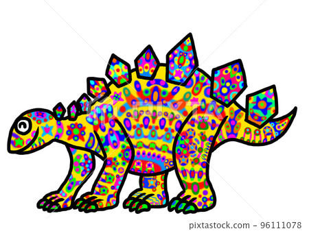 colorful stegosaurus - Stock Illustration [96111078] - PIXTA