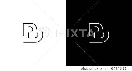 Modern and unique letter B initials logo design - Stock Illustration ...