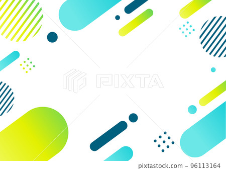 Green and light blue gradation geometric... - Stock Illustration ...